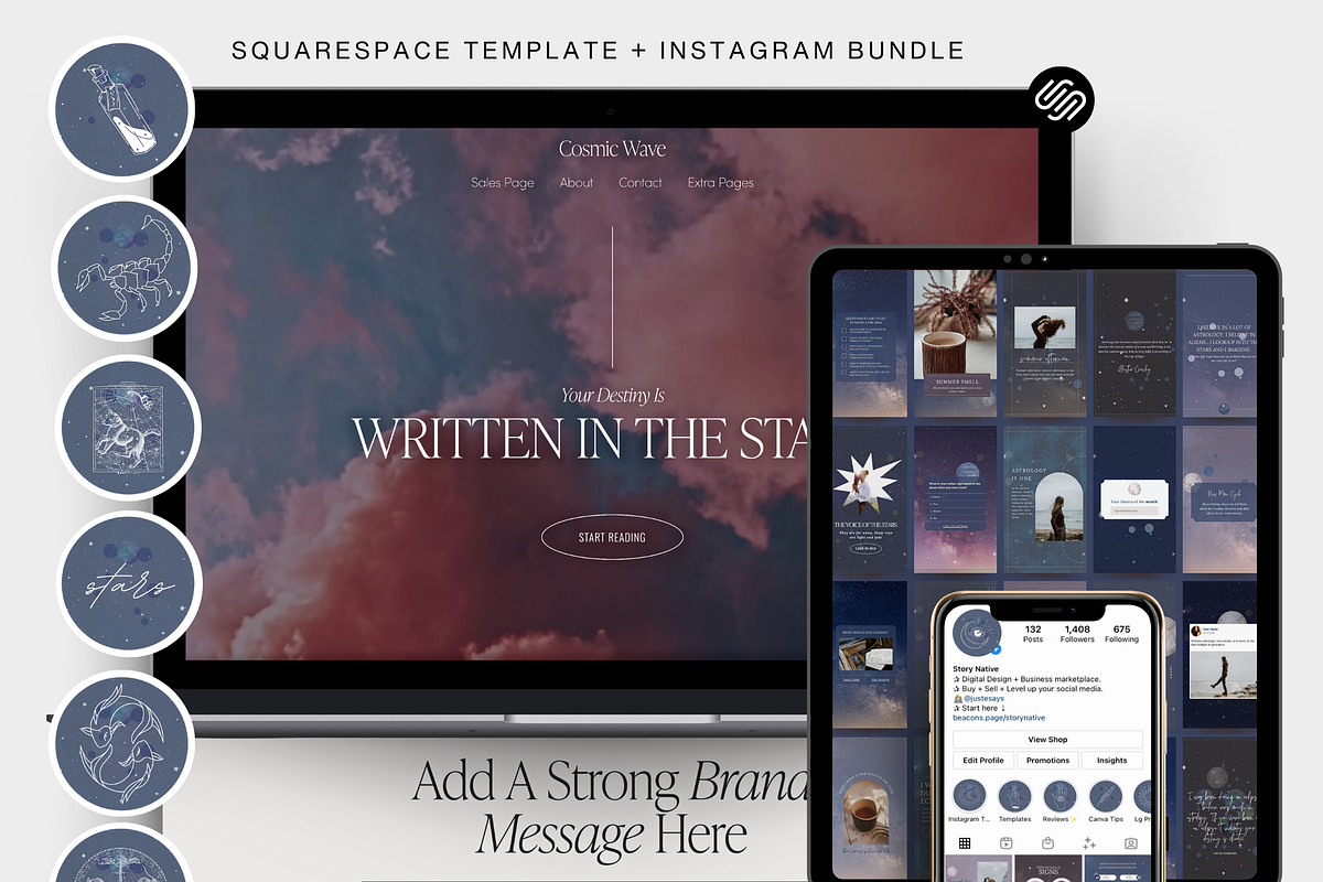 Mystic Website Squarespace Template, a Squarespace Template by Story Native