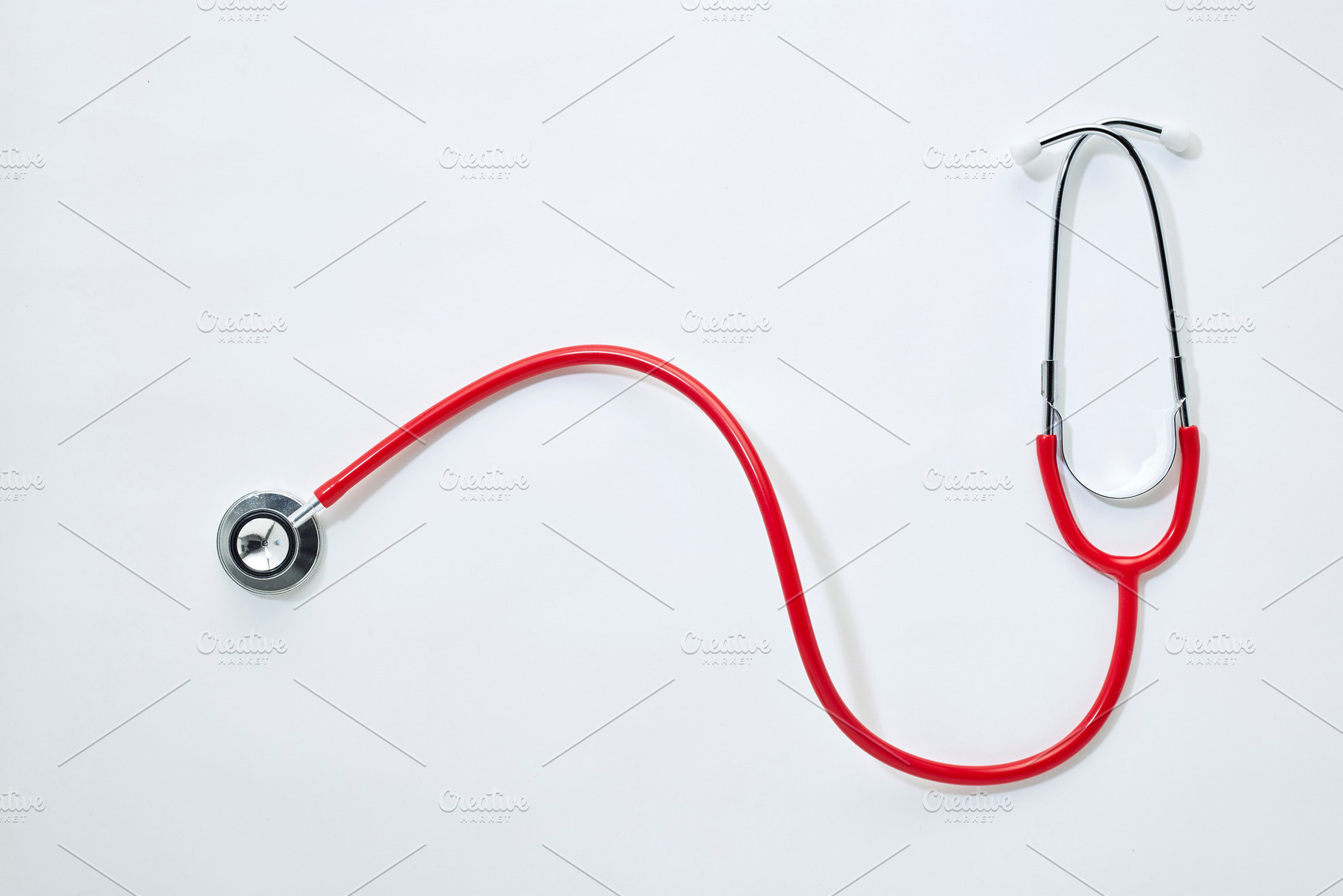 Red stethoscope isolated on white, a Background Photo by 1981 Rustic ...