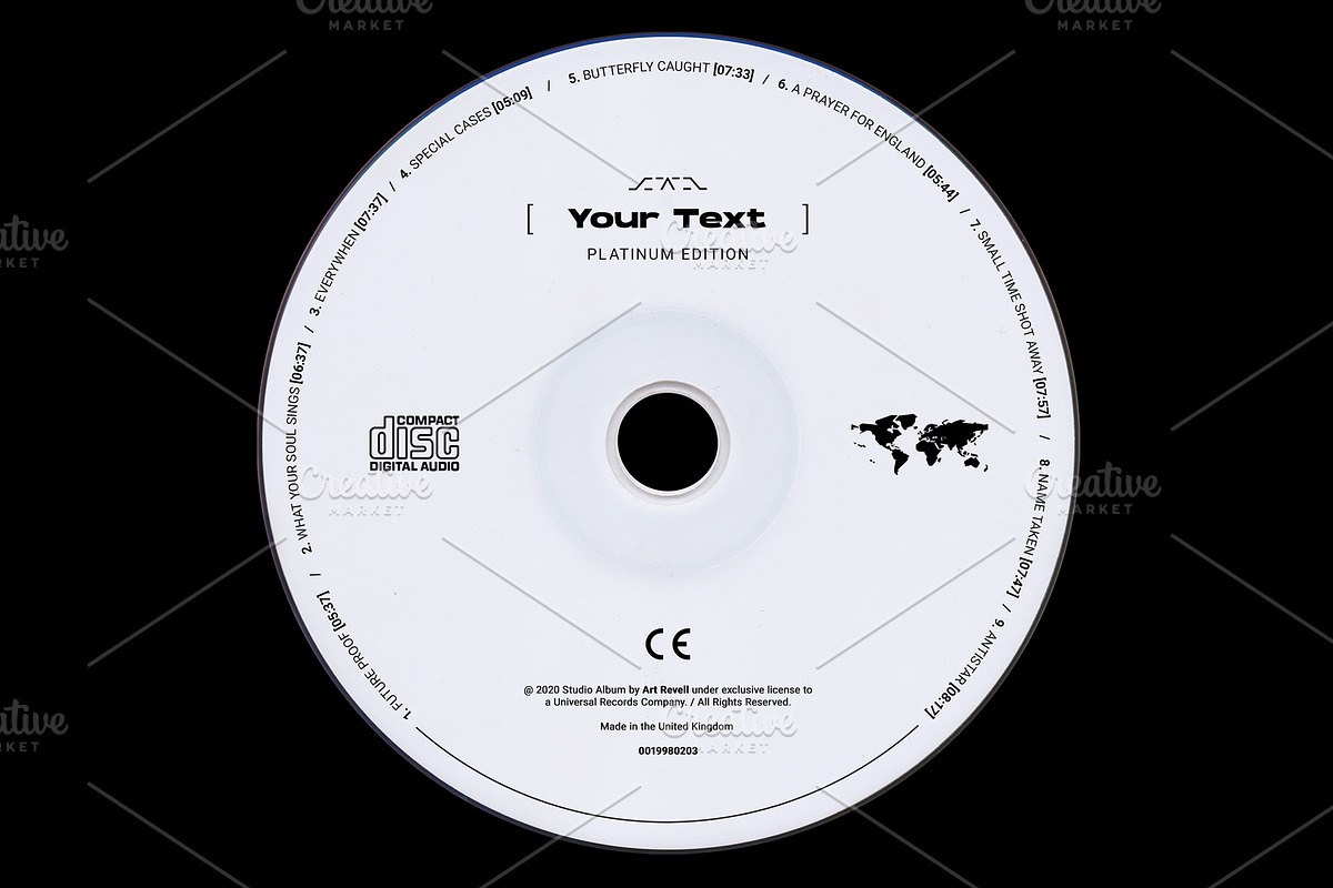 CD Mockup Bundle PSD White + Colour