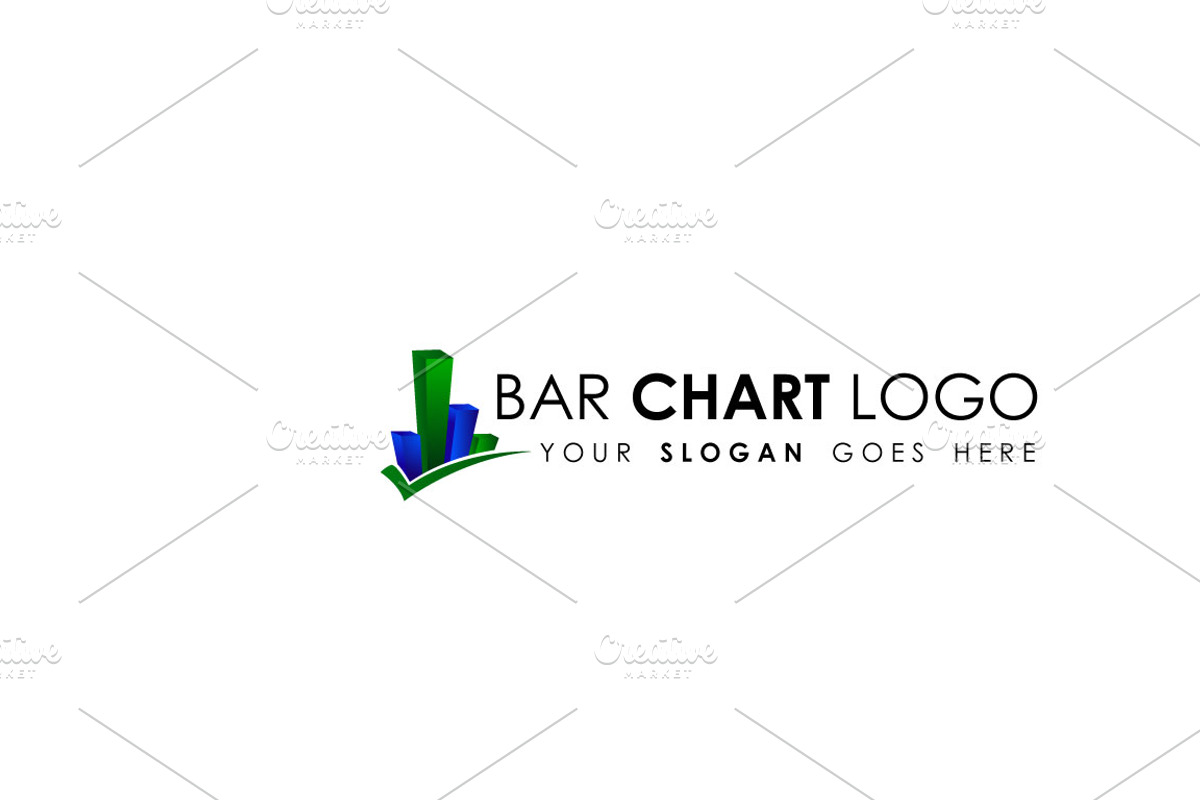 Simple Bar Chart Logo Template, a Branding & Logo Template by Pentaclay