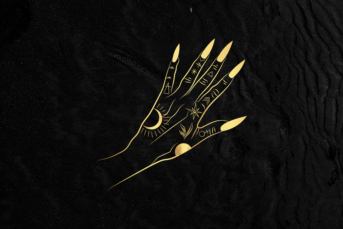 Witches Hand, an Illustration by Mila Di Art