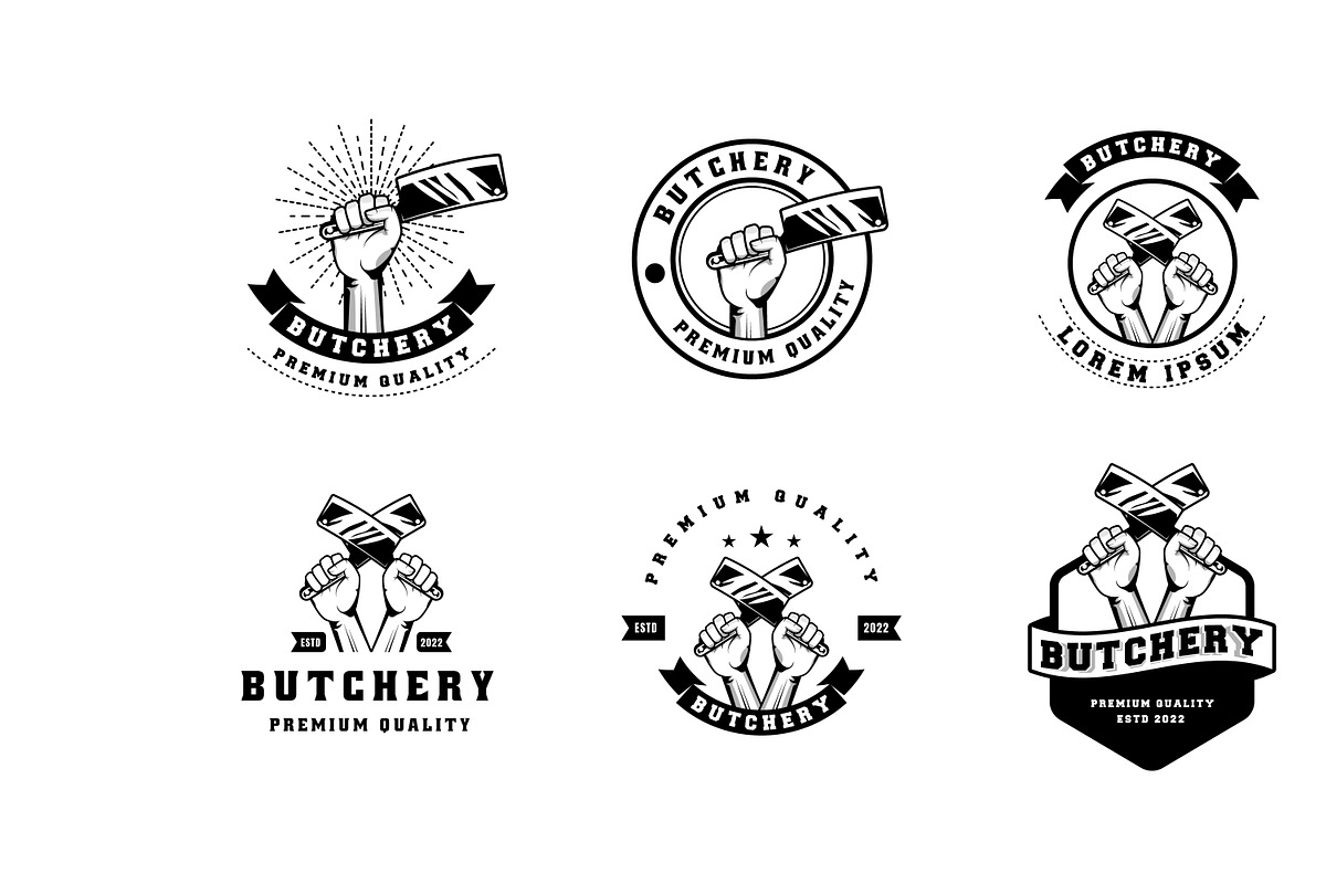 Butchery logo design template, a Branding & Logo Template by Distrologo ...