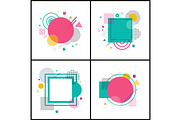 Collection Geometric Frames Vector | Decorative Illustrations ...