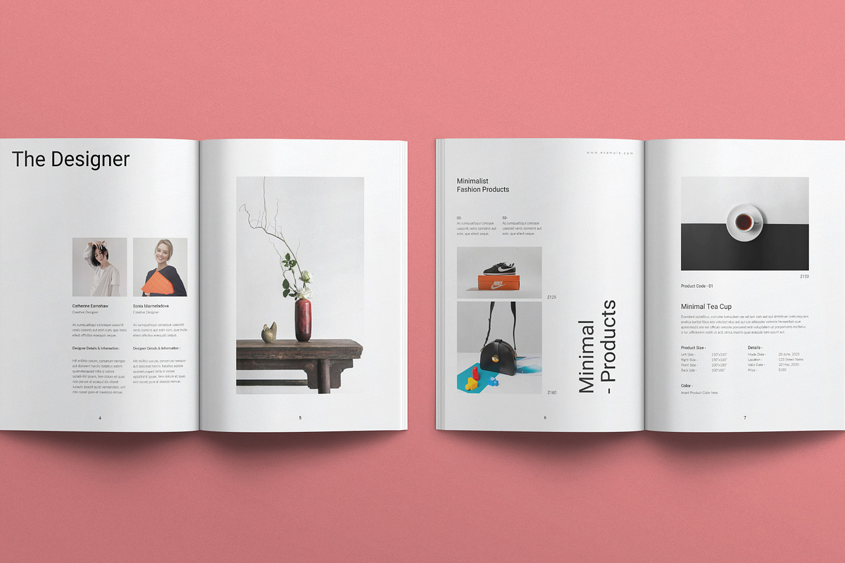 Product Catalog Layout Design, a Brochure Template by E-Type