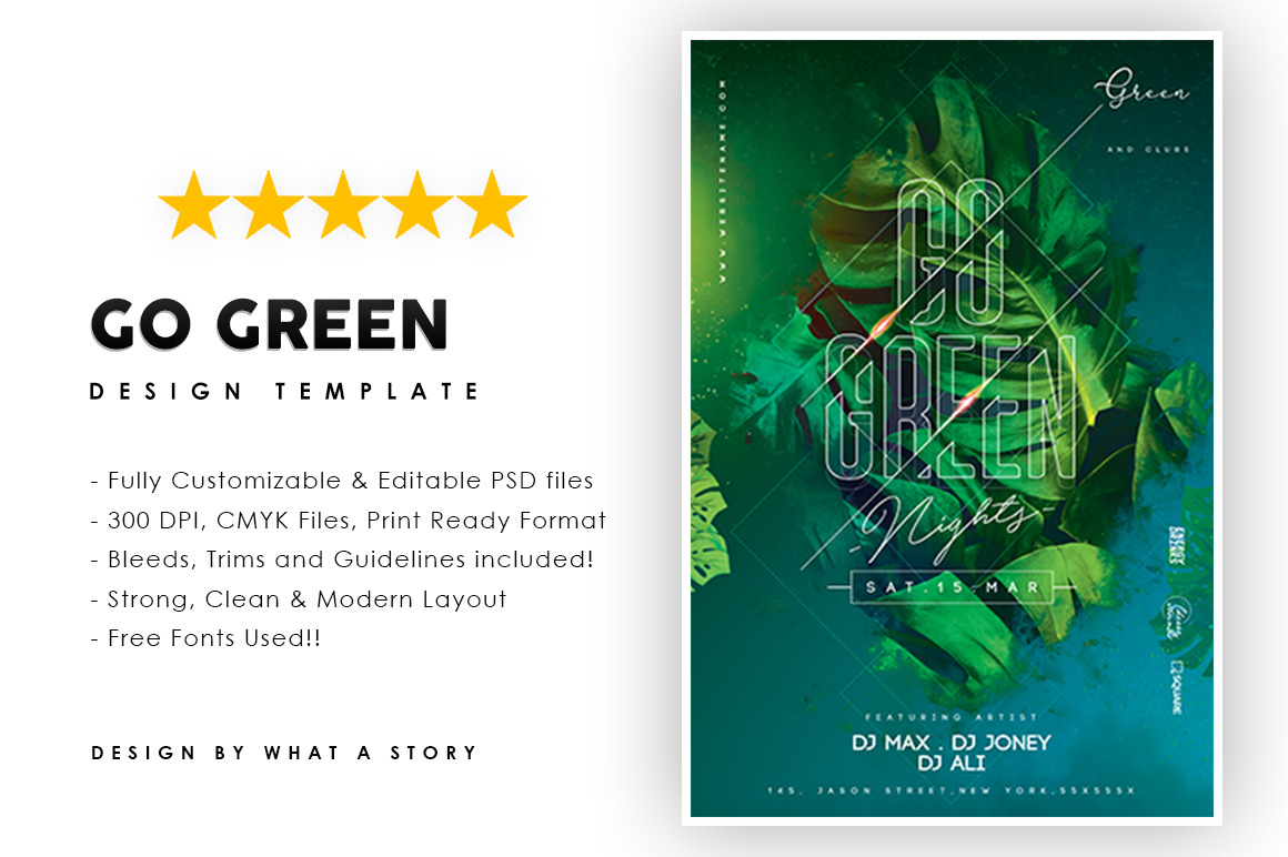 Go Green Flyer, a Flyer Template by What a Story | Creative Market