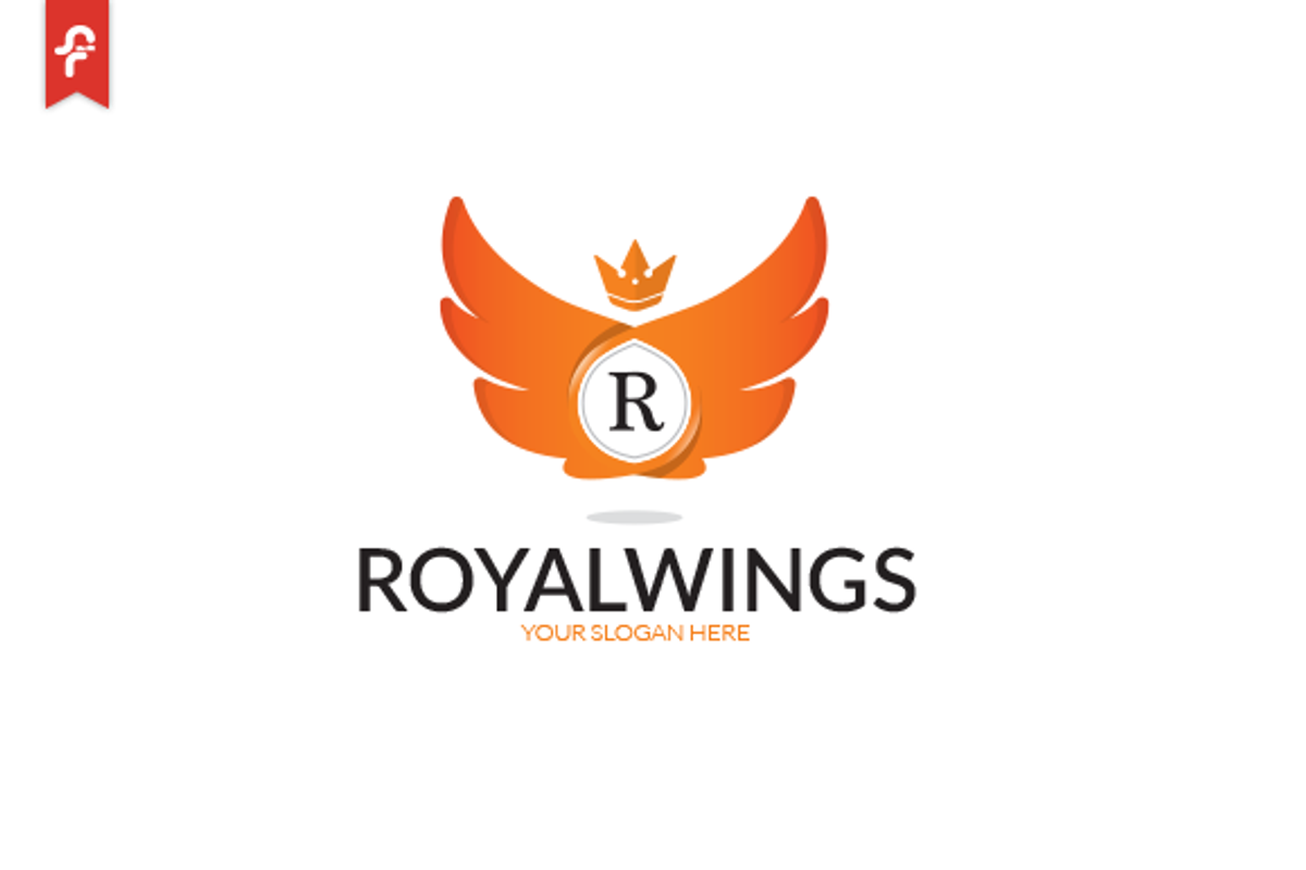 Royal Wings Logo, a Branding & Logo Template by ft.studio