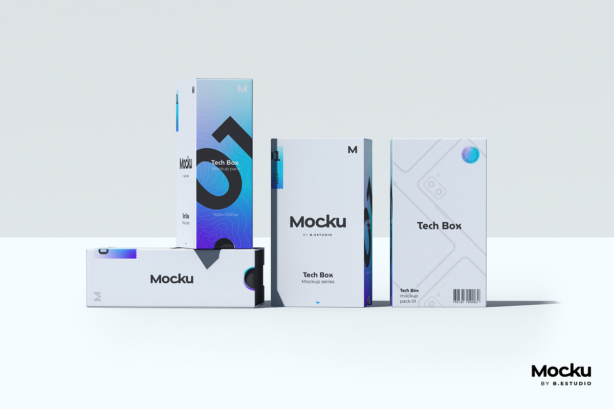 Tech Box Mockup - Megapack, a Packaging Mockup by Mocku