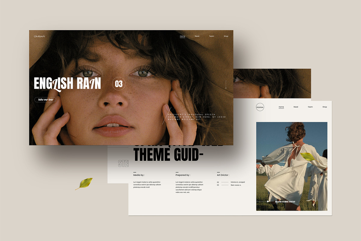UI Kit and Web Theme Guide, a Presentation Template by GoldenPixelStudio