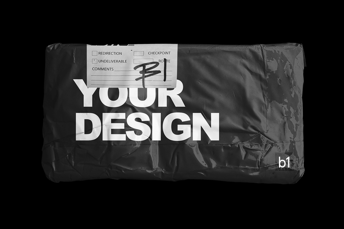Post Pack Bag Mockup, a Packaging Mockup by Bolderaja1 Studio