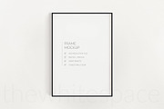 2x3 ratio - Frame Mockup, a Print Template by The White Space Co.