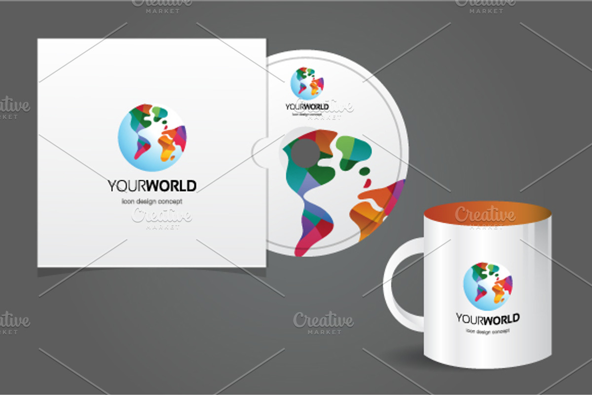 Your World logo - Logo Template, a Branding & Logo Template by marish ...