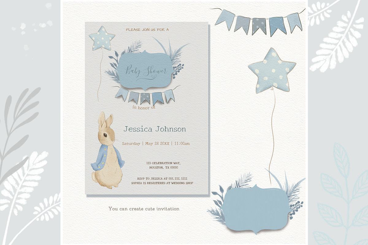 Peter Rabbit Baby Boy clipart | Creative Market