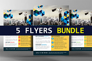 5 Sales Services Flyers Bundle, a Flyer Template by graphicforest