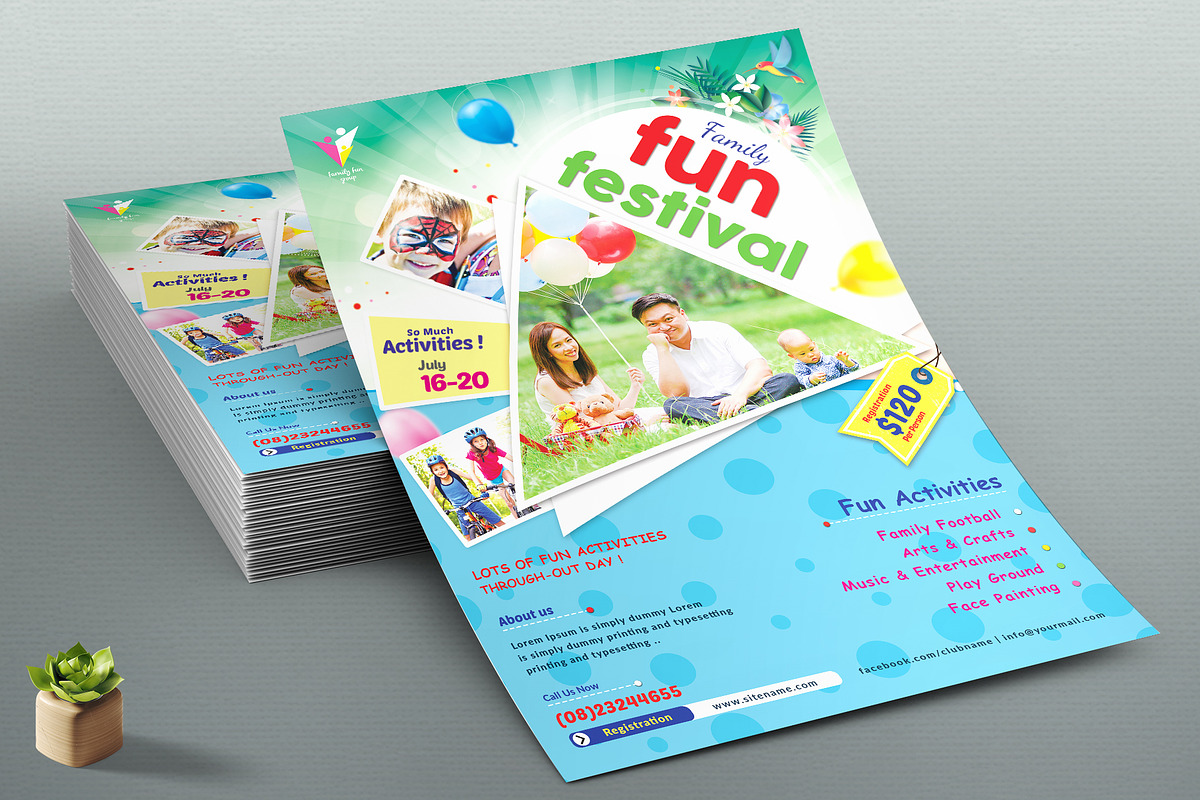 Family Fun Day Flyer, a Flyer Template by ThemeDevisers