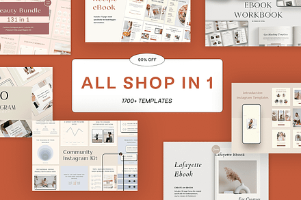 Instagram Bundle | CANVA, a Social Media Template by Ralony