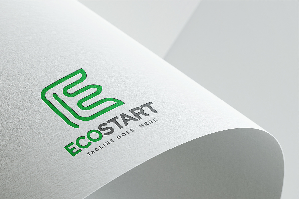 Eco Strat - Letter E Logo | Creative Market