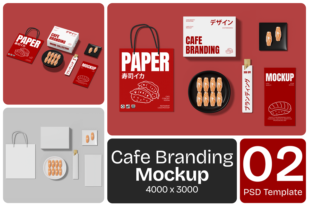 Cafe Branding Mockup, a Packaging Mockup by Permadi Creative
