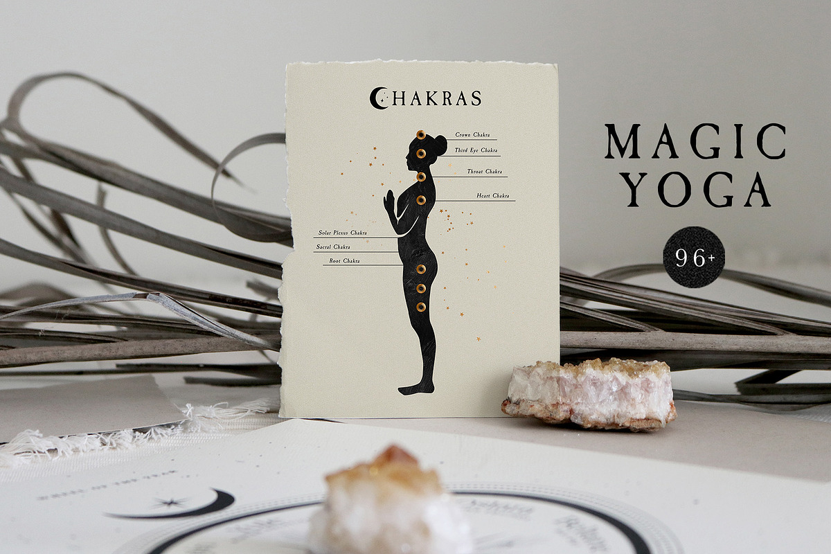 Magic Yoga Esoteric Set, a Healthcare Illustration by NassyArt