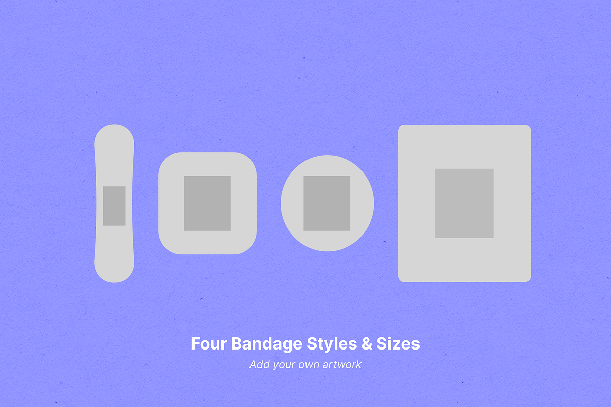 Basic Bandage Mockup Pack for PS