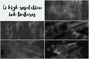 Ink Textures For Fonts, a Texture Graphic by WeLivedHappilyEverAfter
