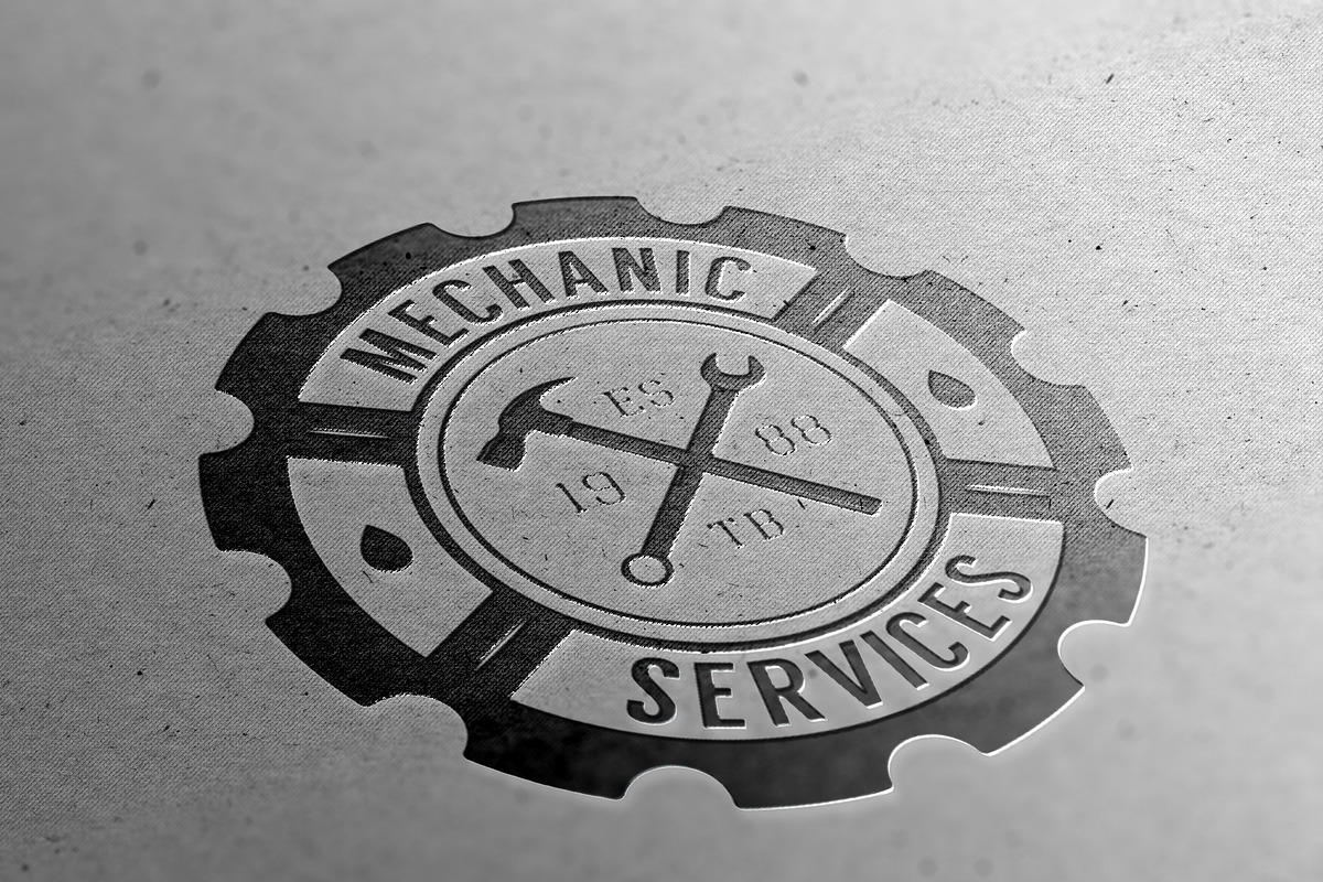 Set of vintage mechanic logos, a Branding & Logo Template by AkimD