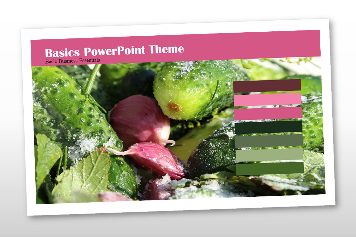 Cucumber Powerpoint Theme, a Presentation Template by Yes Presentations