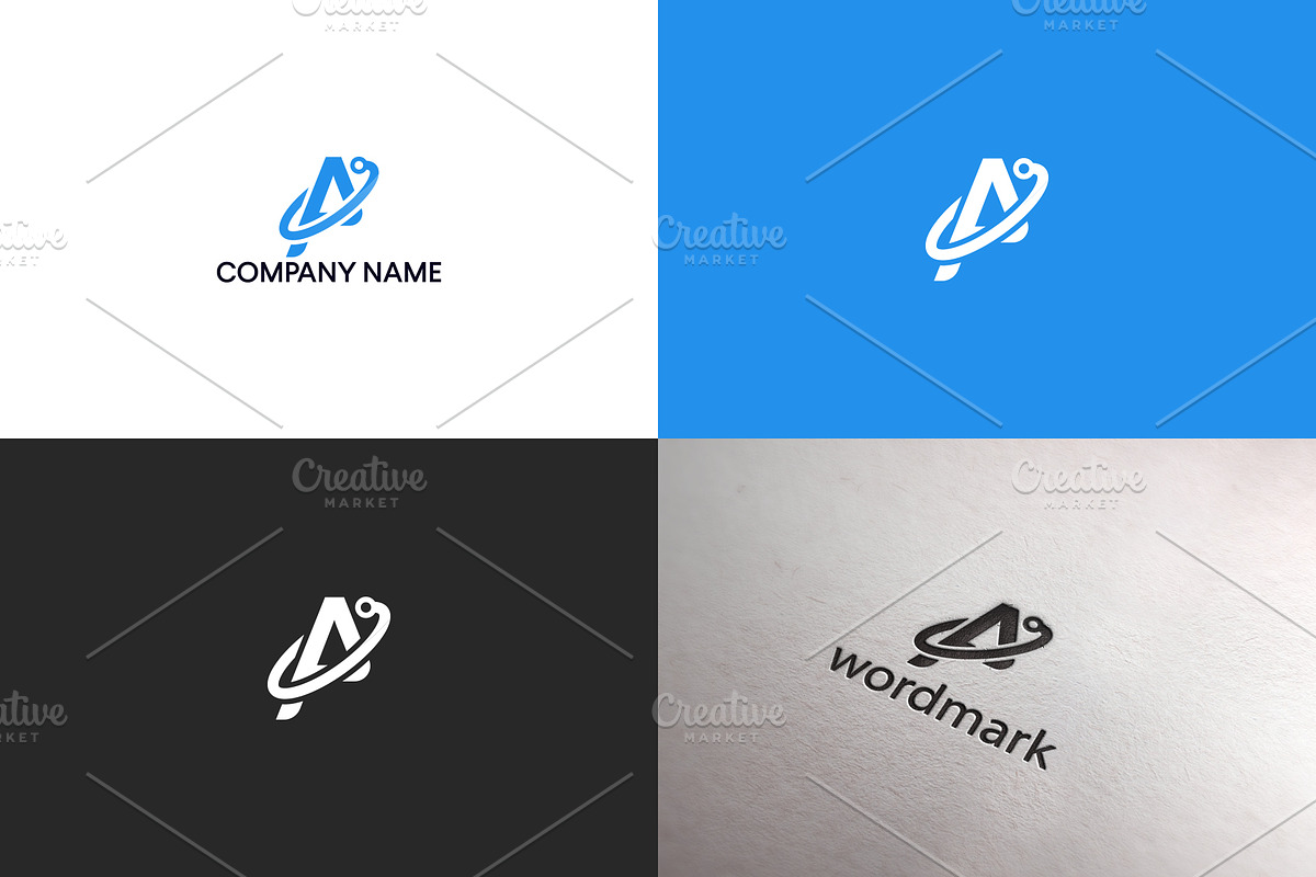 Wordmark logo design | Free UPDATE, a Branding & Logo Template by ...