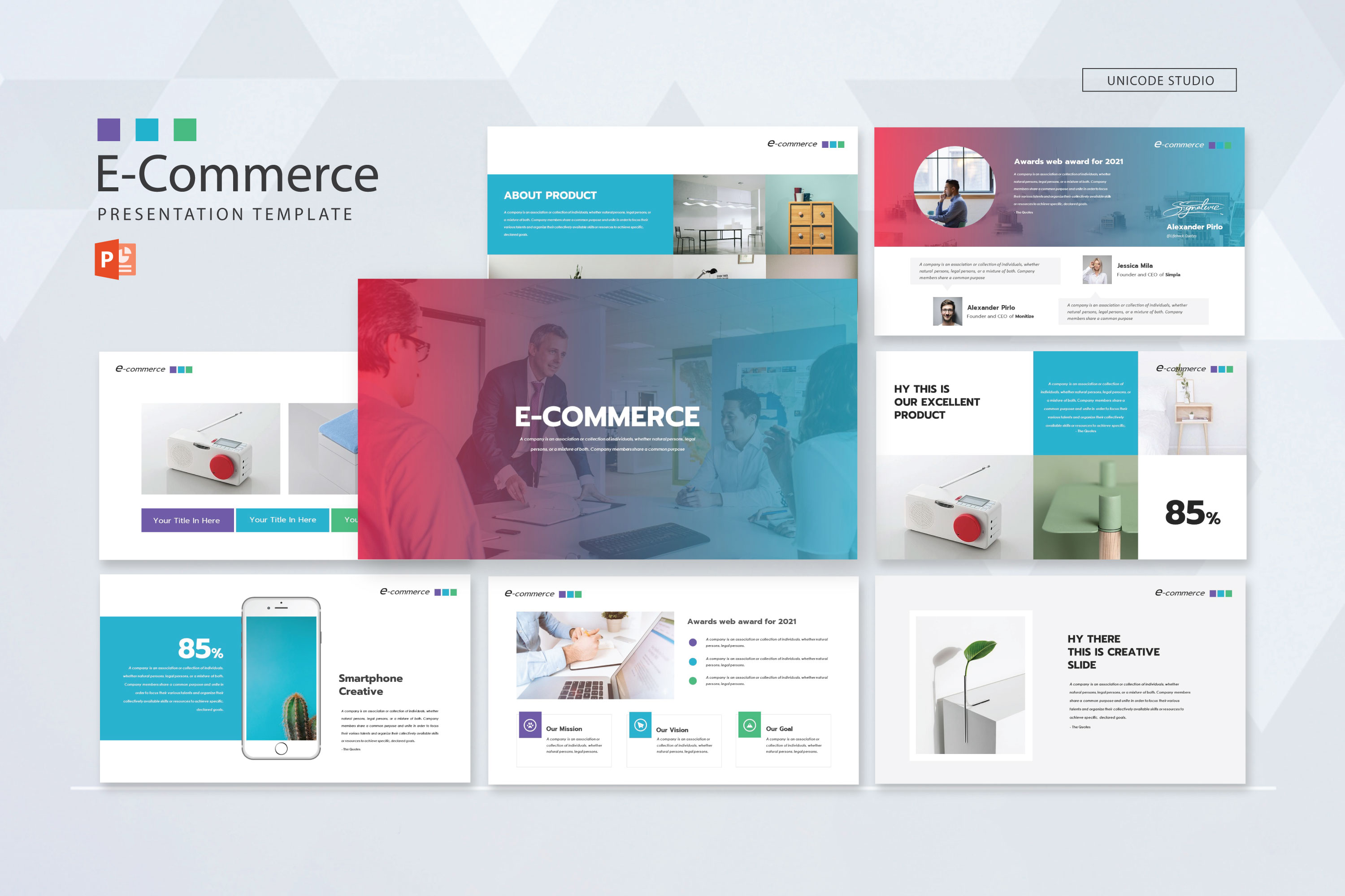 E-Commerce - Powerpoint Template, a Presentation Template by UnicodeID