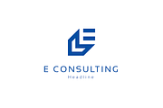 E consulting logo., a Branding & Logo Template by Anton Akhmatov