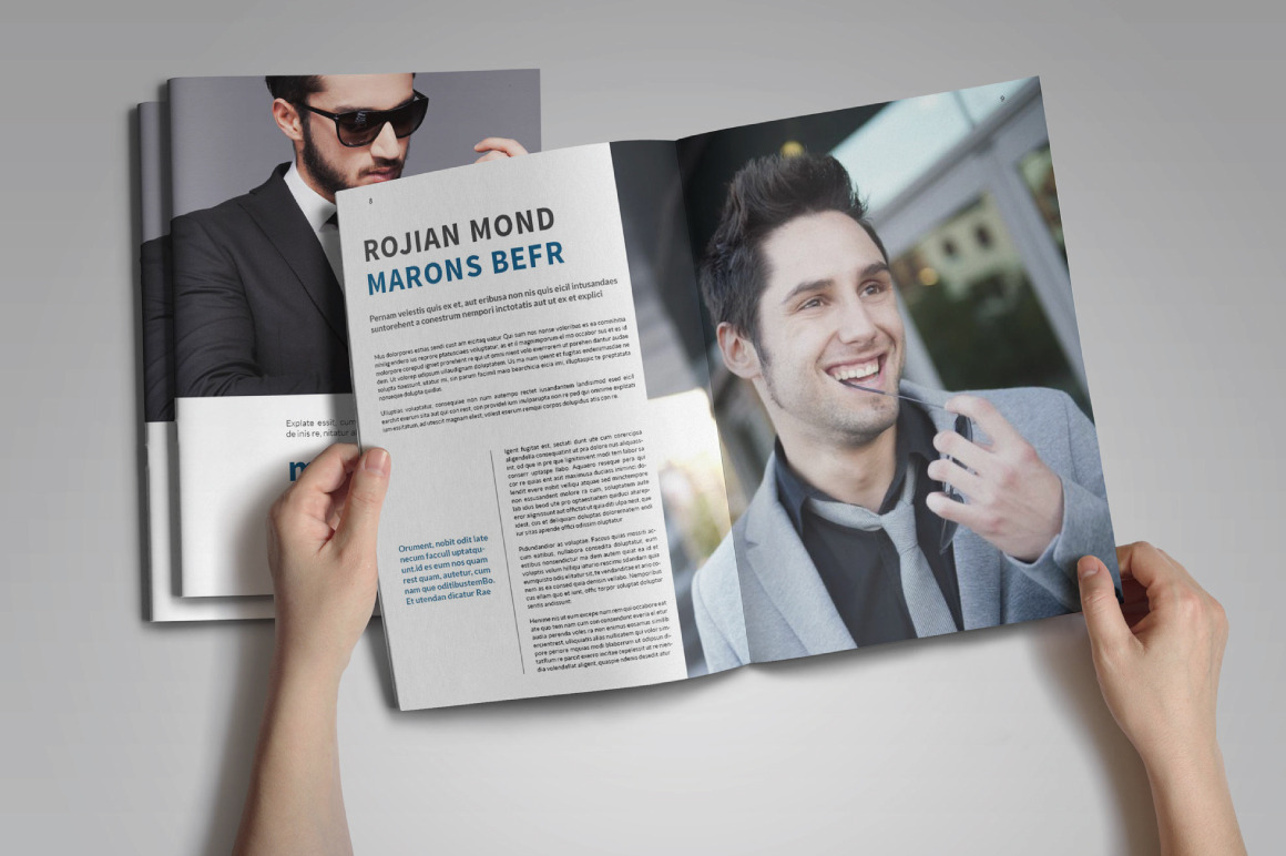 A4 marons magazines, a Magazine Template by marone