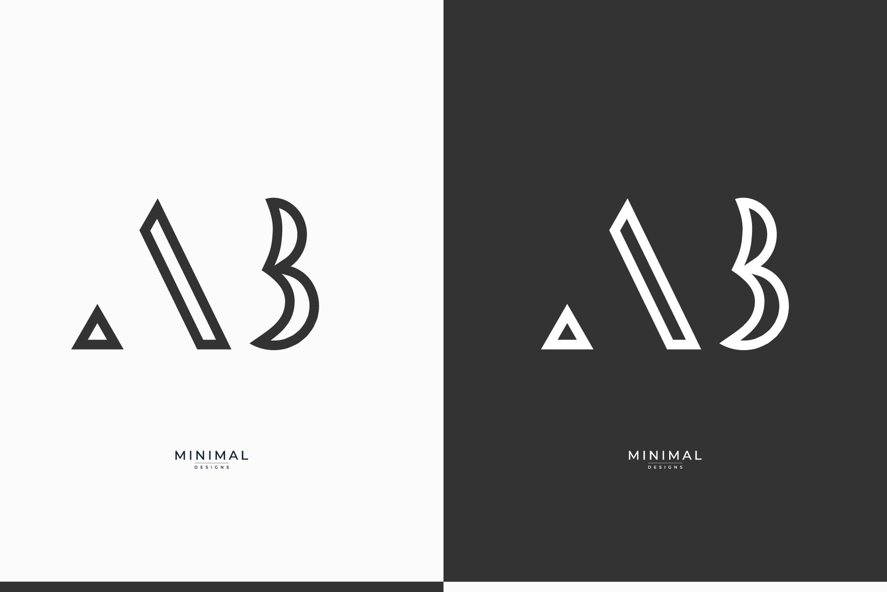 Monogram icon logo AB, a Branding & Logo Template by idesign_4u