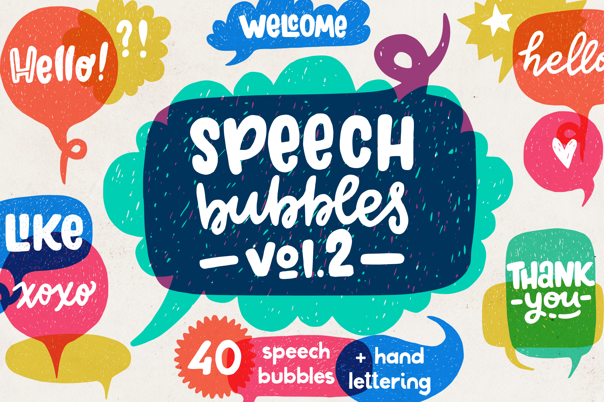 Speech Bubbles collection - Vol.2, an Object Graphic by Sketchetarian