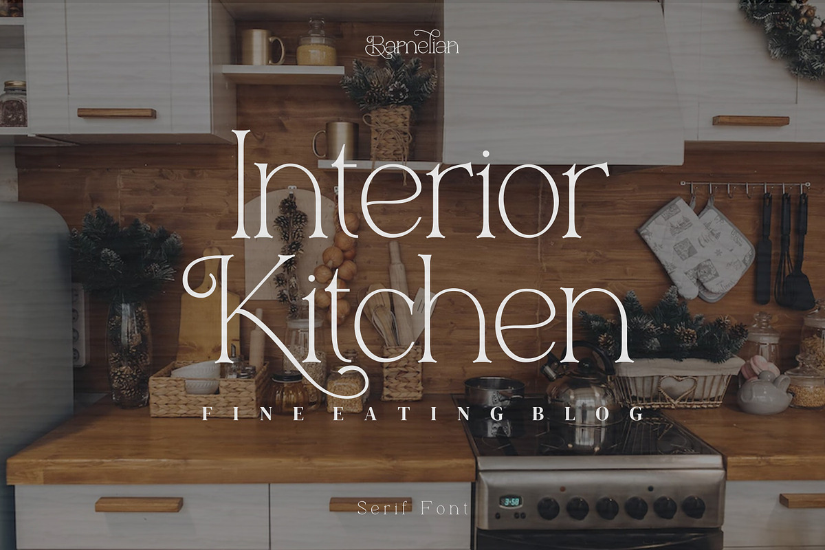 Bamelian Serif Fonts, a Serif Font by mahstudios