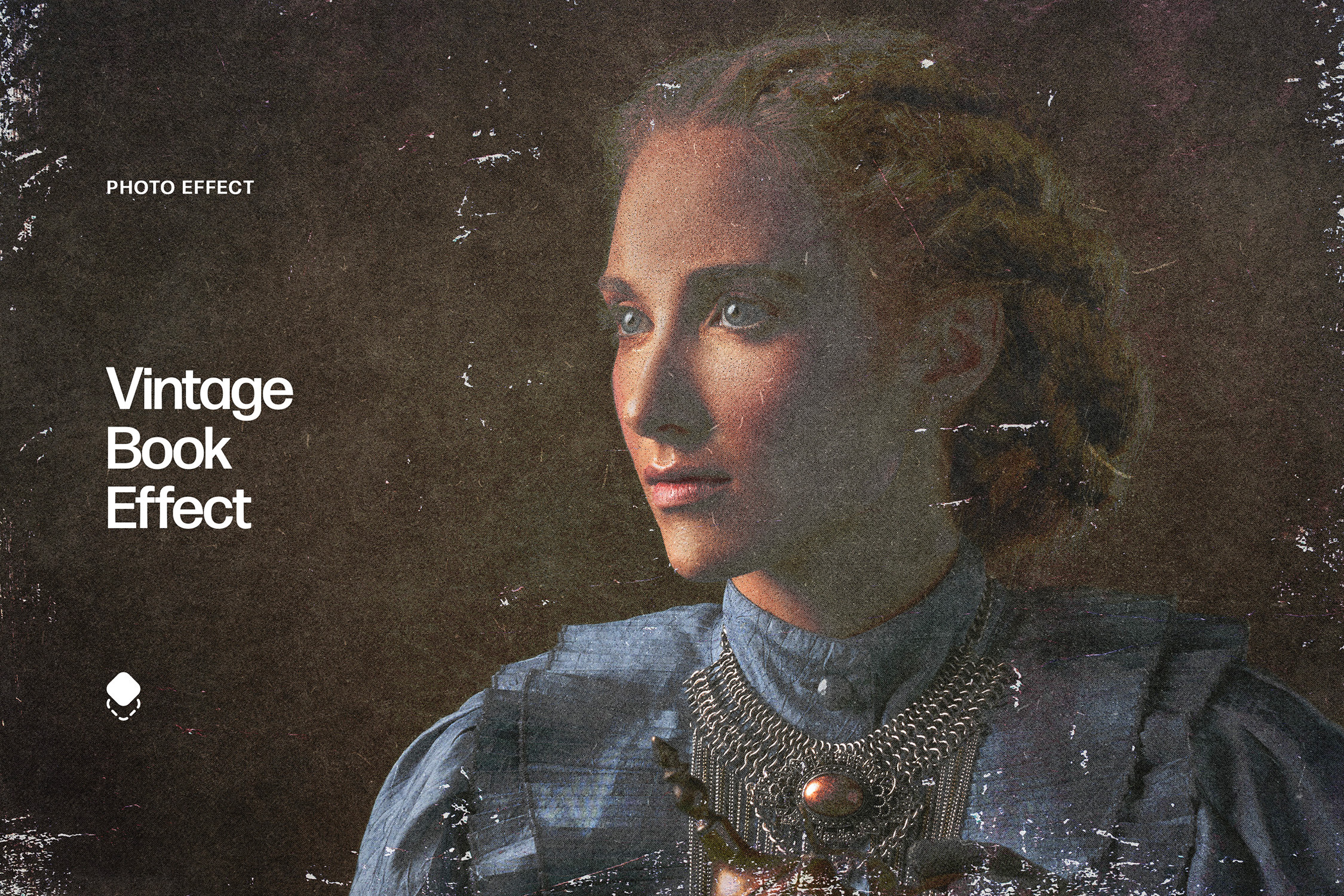 Vintage Book Photo Effect, a Layer Style Add-On by Design Squad