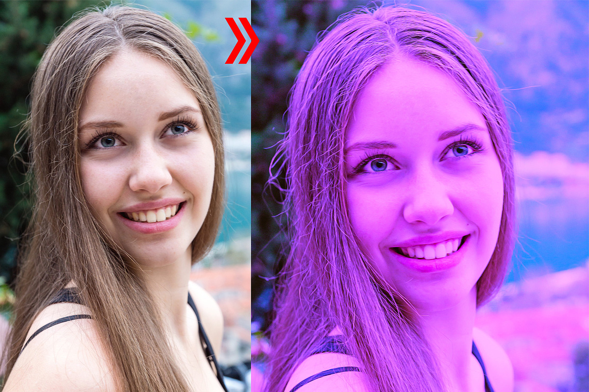 Pink Color Effect Photoshop Action, an Action Add-On by Studio Retouch