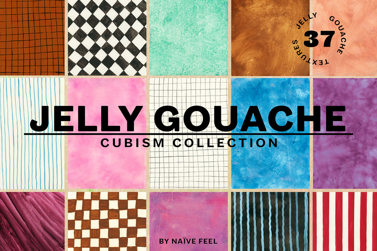 Jelly Gouache Textures, a Texture Graphic by Naive Feel