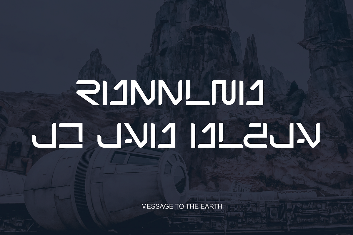 Fantocrypt - Alien Language, a Sans Serif Font by HipFonts