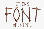 Stick Font, a Handwriting Font by Handmadefont