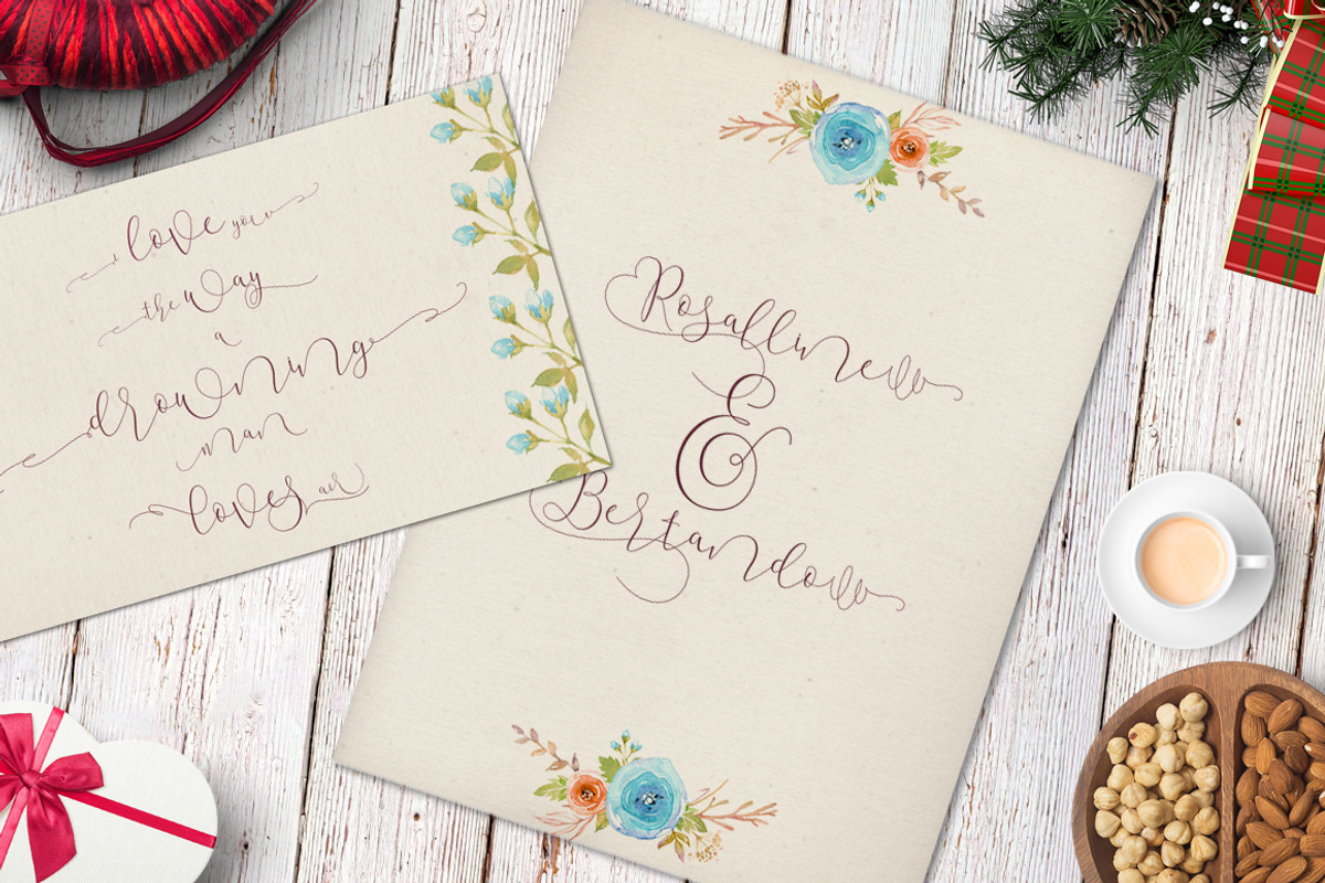 Mallow Script, a Script Font by artisans | Creative Market