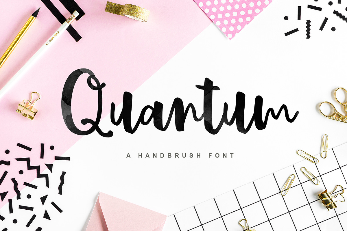 Quantum Font, a Script Font by Fargun Studio