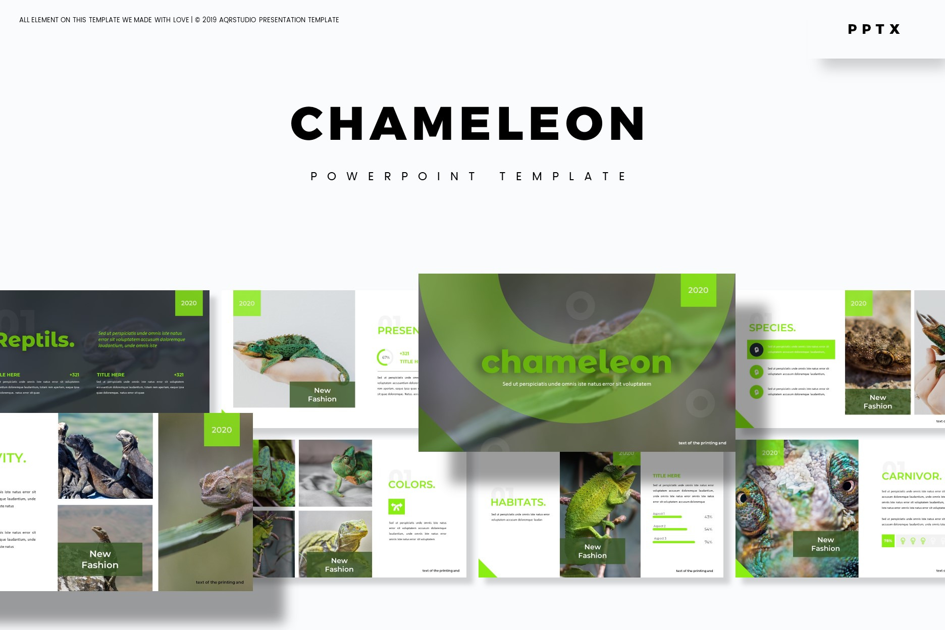 Chameleon - Powerpoint Template, a Presentation Template by AQR Studio ...