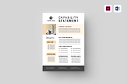 Capability Statement, a Flyer Template by Leaflove
