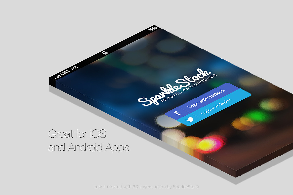 80 Beautiful Frosted Backgrounds, a Templates & Theme by SparkleStock