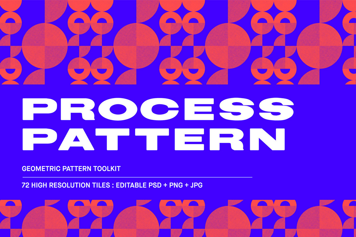 Process Pattern - Geometric Toolkit, a Pattern Graphic by Huebert World