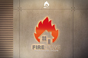 Fire Home Logo, a Branding & Logo Template by essegraphic