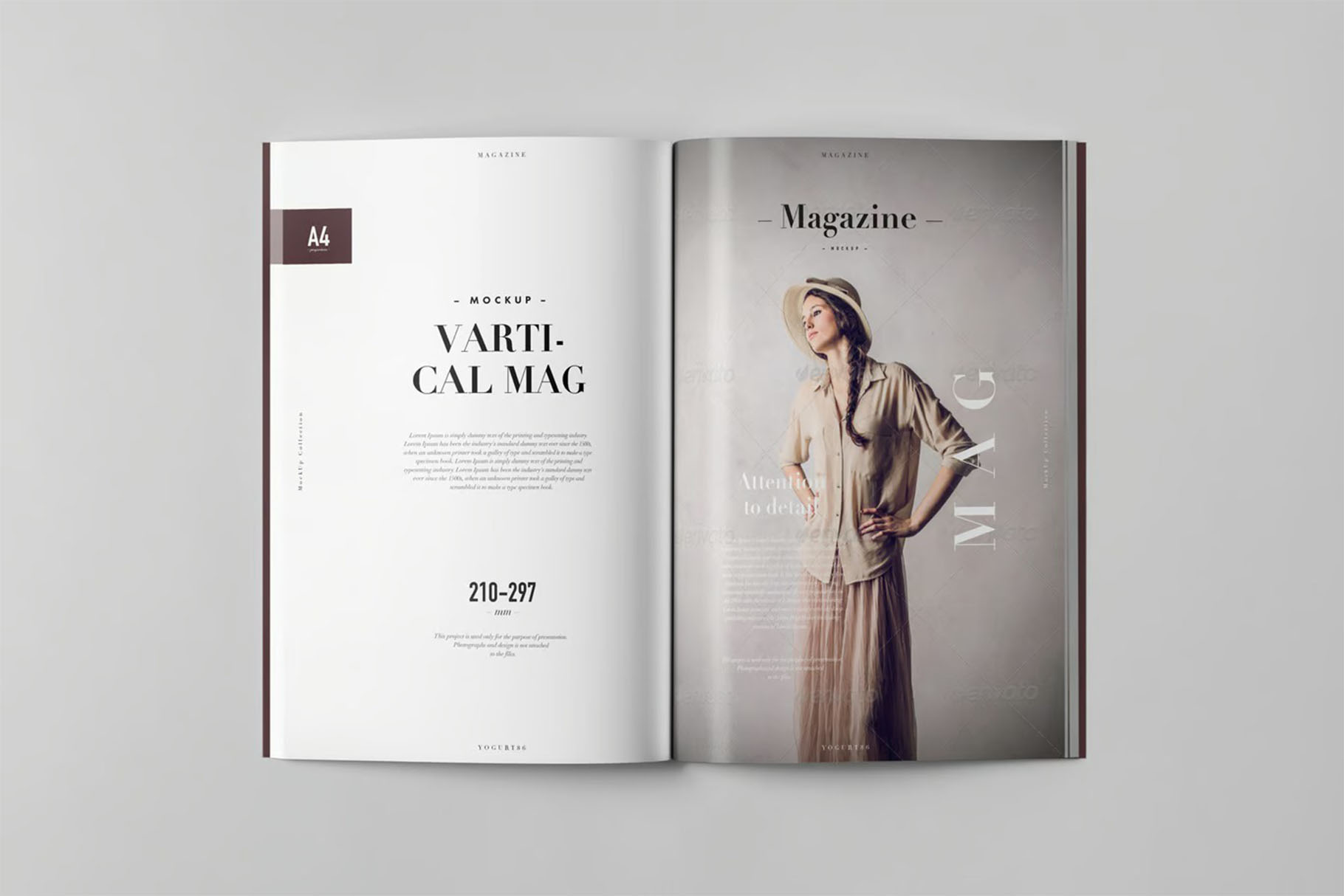 A4 Magazine Mockup