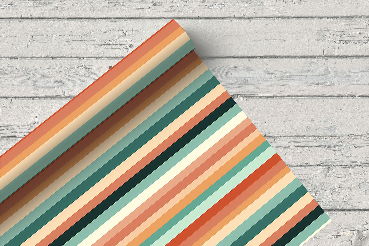 Vintage Stripe Seamless Pattern, a Pattern Graphic by Charlie Graphics