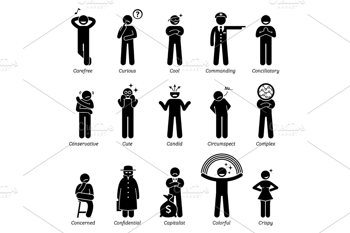 Neutral Personality Character Traits, an Icon by Leremy Stick Figures