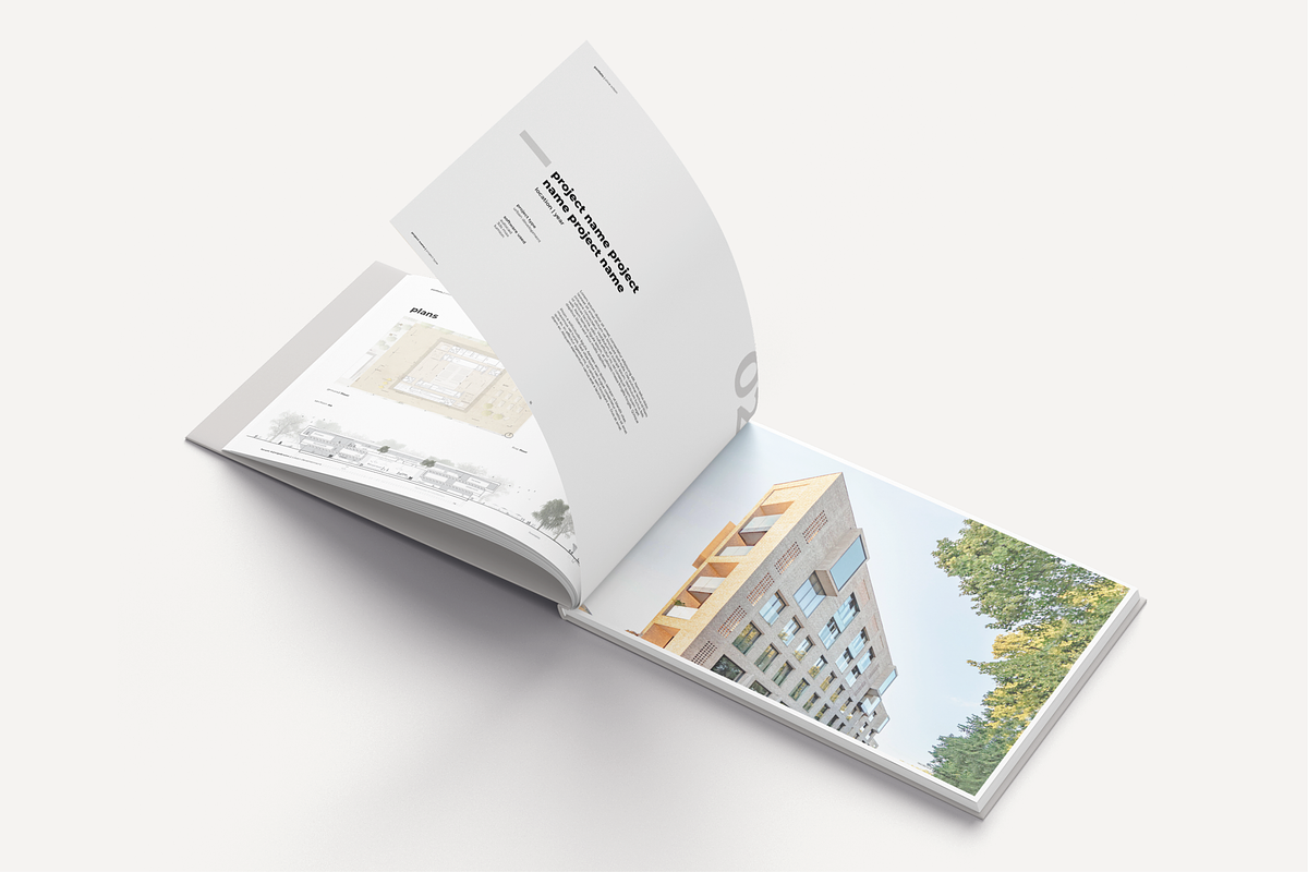 Professional A3 Portfolio Template, a Brochure Template by yesitisprintable