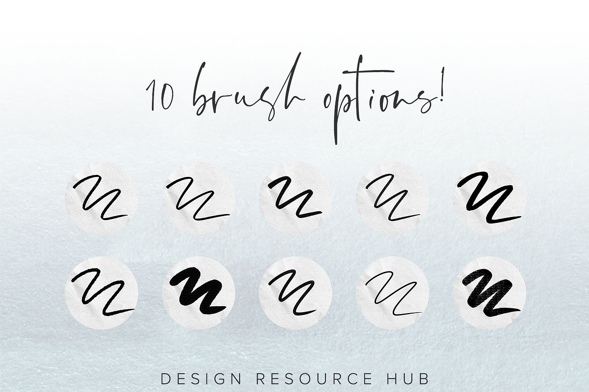 Rough Calligraphy Procreate Brushes